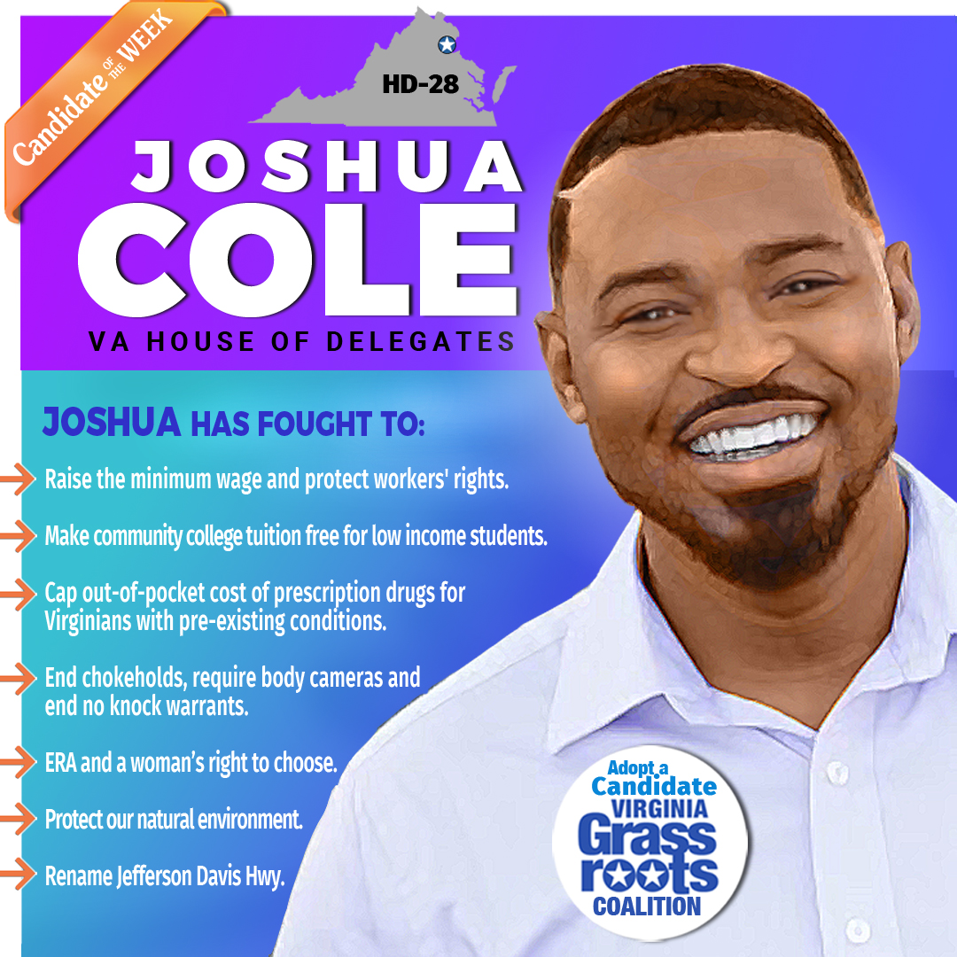 Joshua Cole: Virginia House of Delegates Candidate of the Week